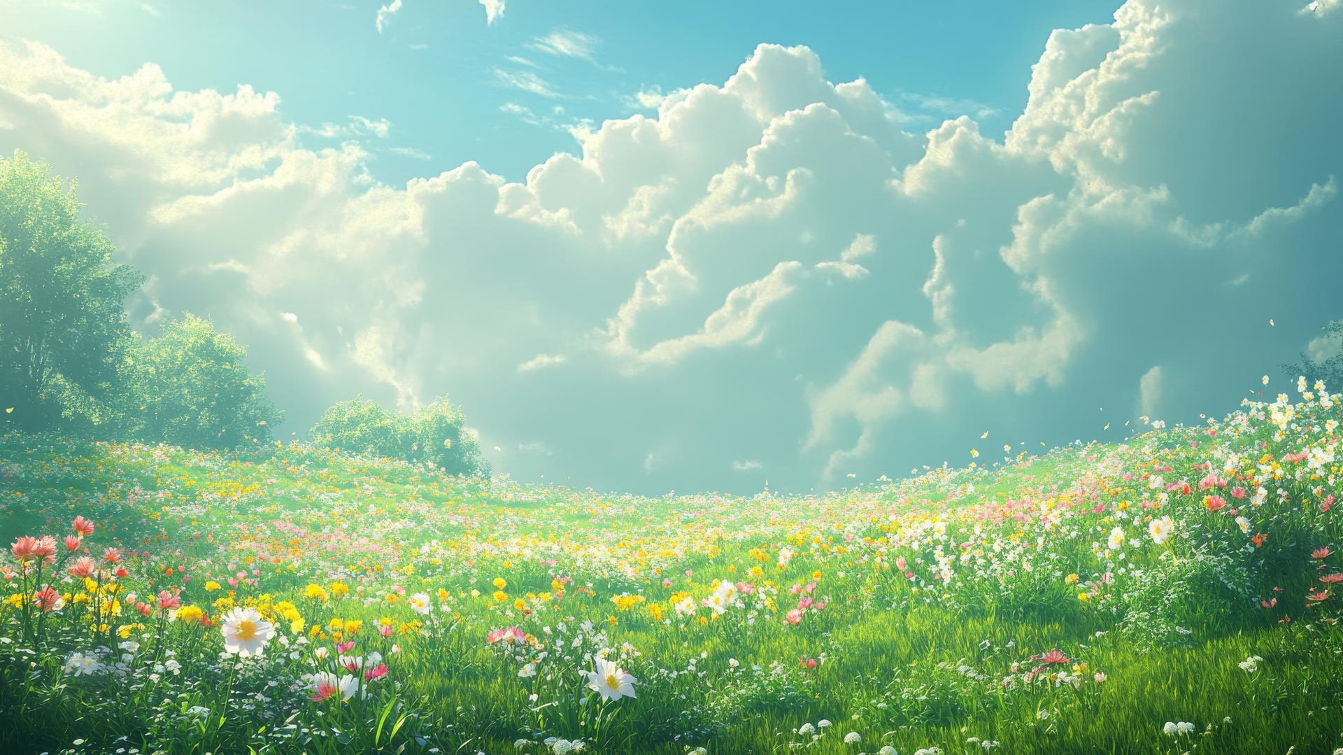 4k HD Wallpaper: Peaceful Spring Meadow Background