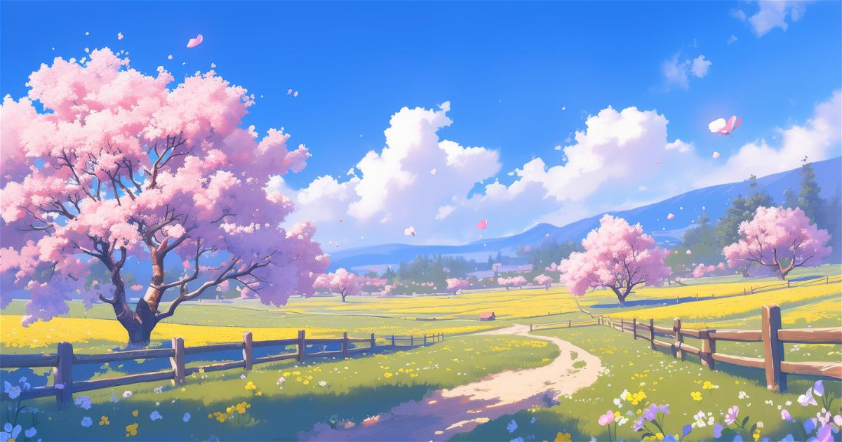 4k HD Wallpaper: Serene Orchard in Spring Bloom
