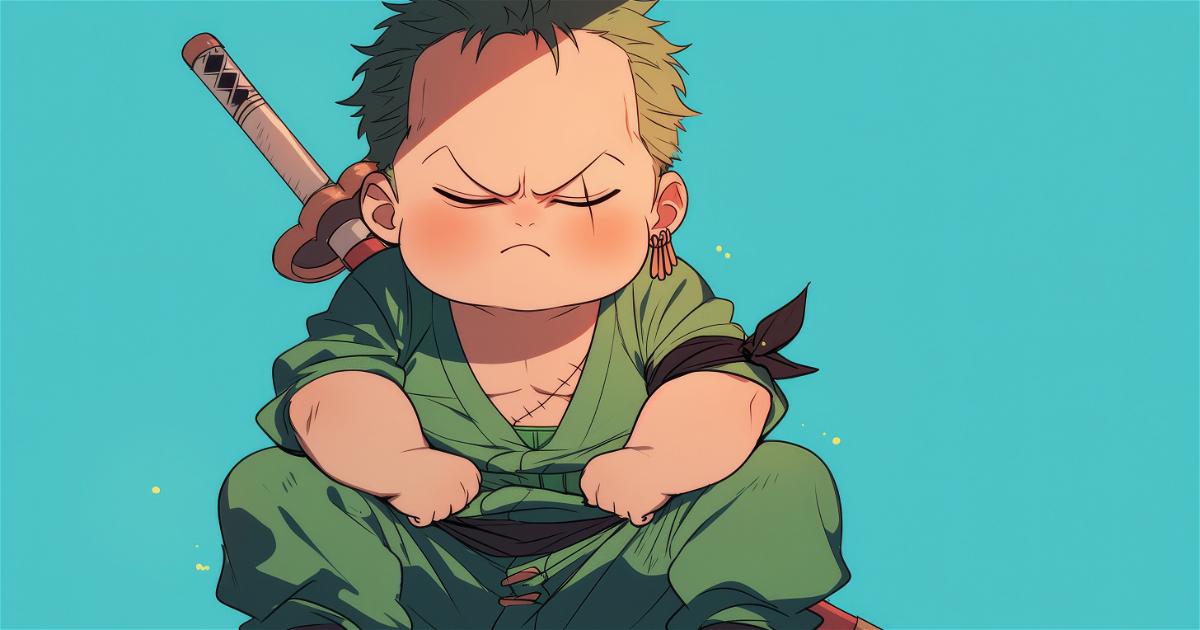 4k HD Wallpaper: Chubby Child Roronoa Zoro