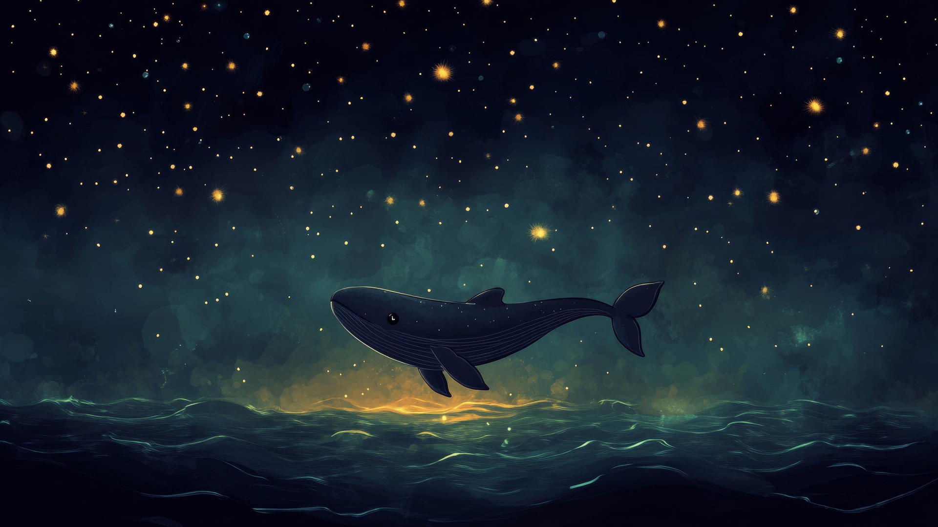 Cute Whale Background