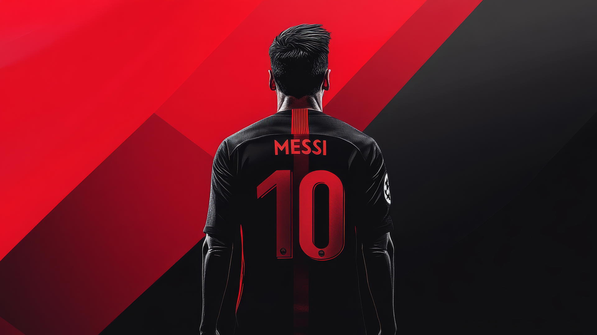 4k HD Wallpaper: wallpaper messi 4k minimalist number 10 jersey