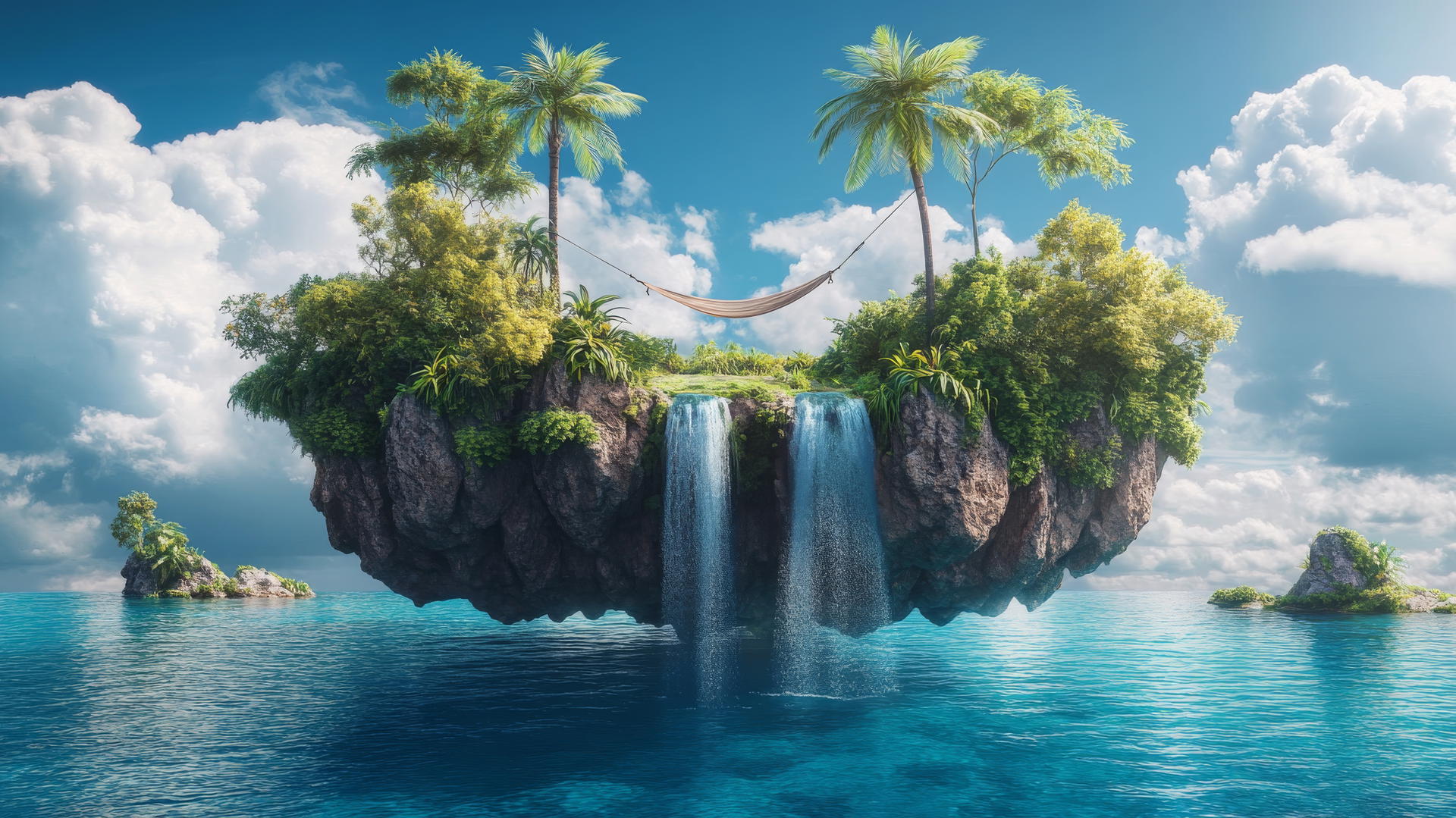 4k HD Wallpaper: Summer Background Wallpaper with Tropical Island and ...