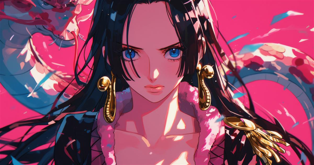 4k HD Wallpaper: Boa Hancock in Neon: A Hyper-Realistic Anime Vision