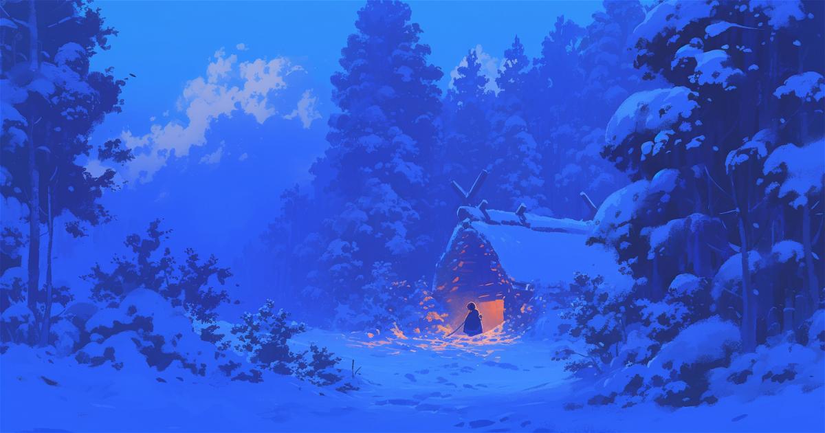 Fondo de Pantalla 4K HD: Secretos Invernales Inspirados en Ghibli