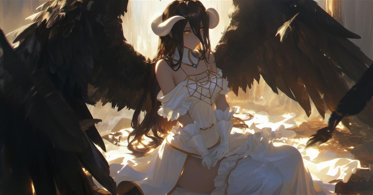 4k HD Wallpaper: Albedo from Overlord Image