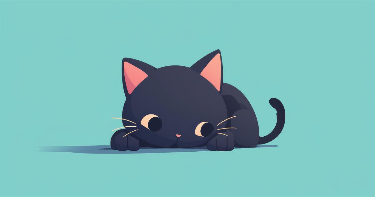 4k HD Wallpaper: 8K Minimalistic Cat Design