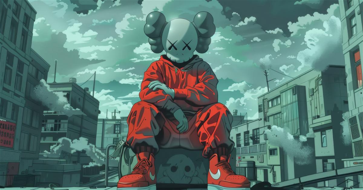 4k HD Wallpaper: Kaws Cartoon Character in 2D