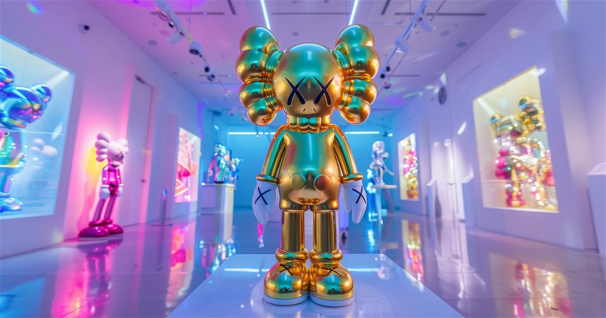 4k HD Wallpaper: Alien Gladiator in Pastel Art Gallery