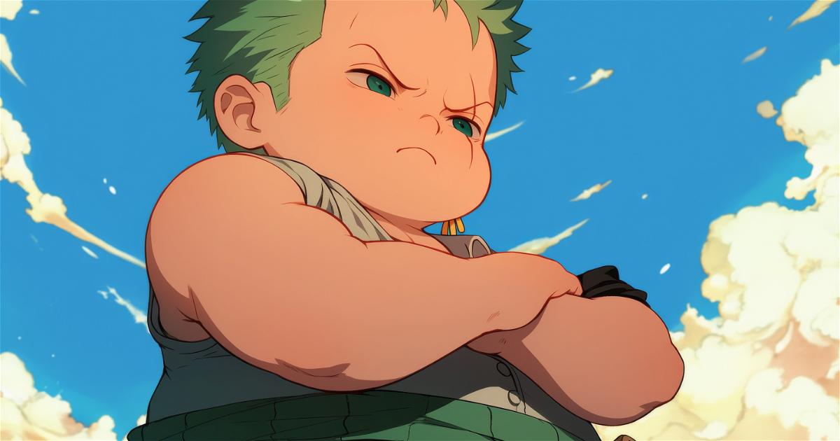 4k HD Wallpaper: Chubby Child Roronoa Zoro