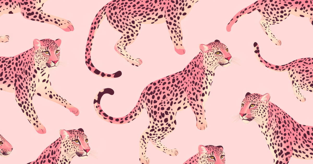 4k HD Wallpaper: Preppy Wallpaper with Pink Leopard Print