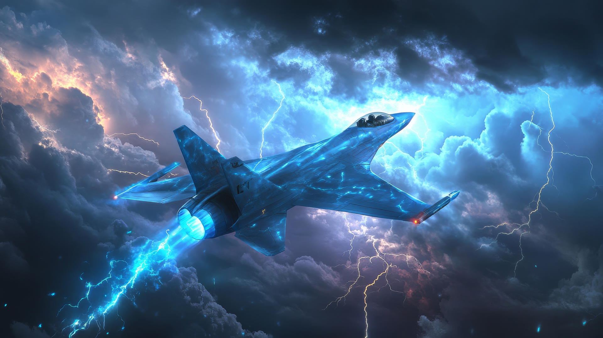 4k HD Wallpaper: Cool Wallpapers for Boys: Futuristic Fighter Jet
