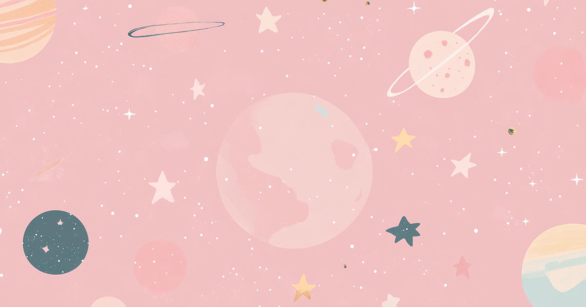 Fondo de Pantalla 4K HD: Fondo de Pantalla Estético Rosa con Planetas y ...