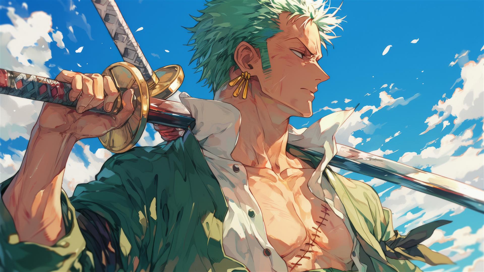 4k HD Wallpaper: Roronoa Zoro Through A Child's Eyes