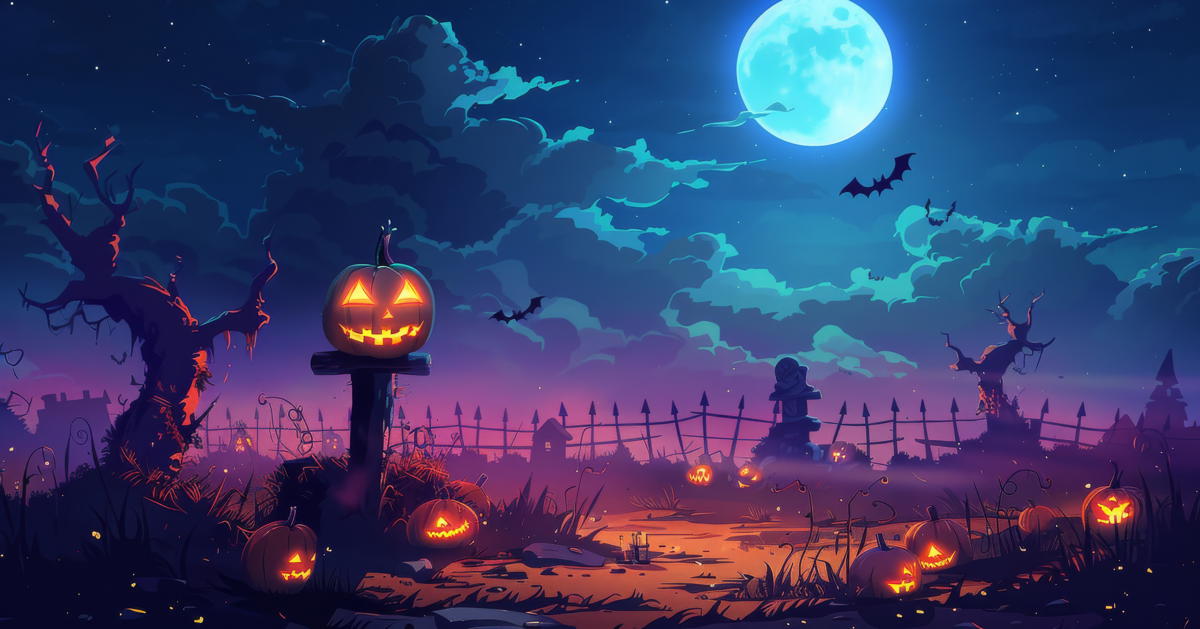 4k HD Wallpaper: Spooky Halloween Scene